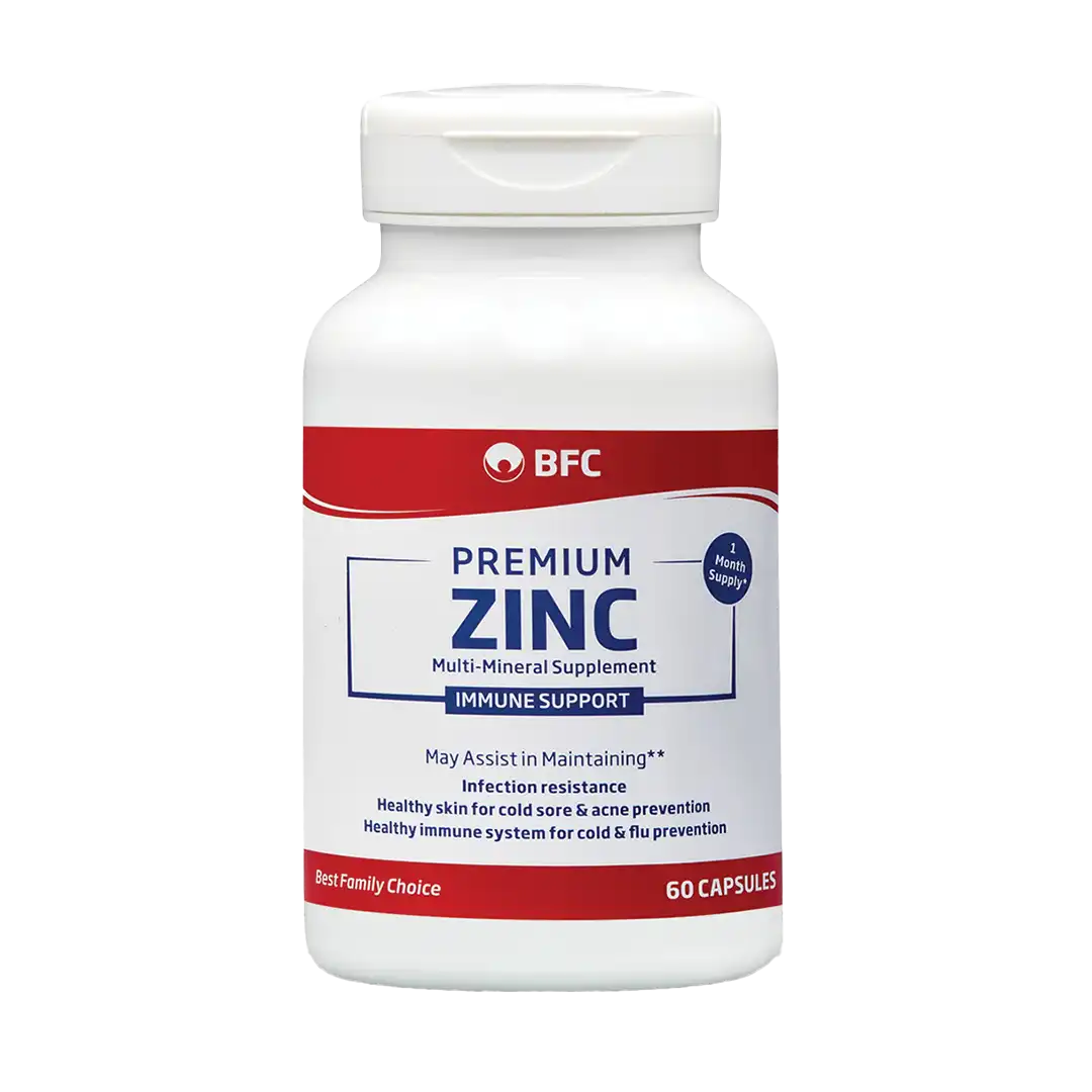 BFC Premium Zinc Capsules, 60's