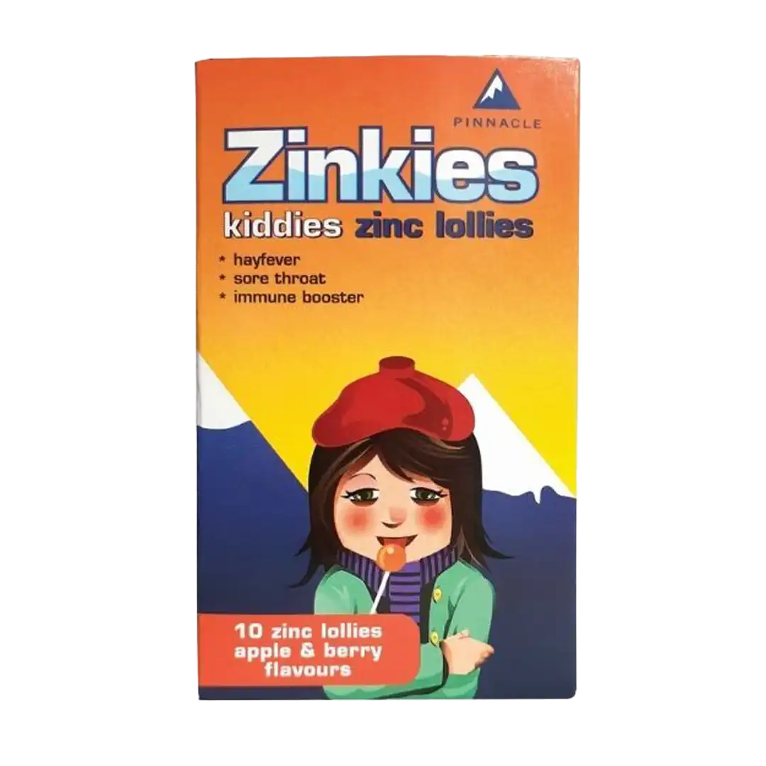 Zinkies Kiddies Lollies 10's, Apple and Berry