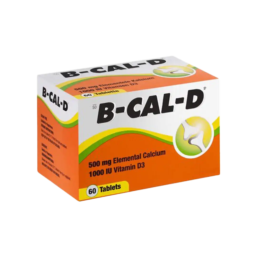 B-Cal-D Swallow Tablets 500mg, 60's