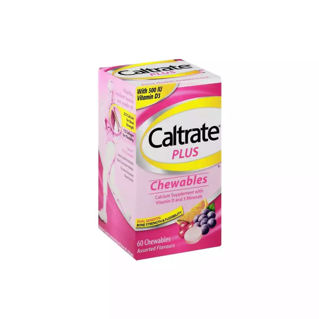 Caltrate Plus 500Iu Chews, 60's