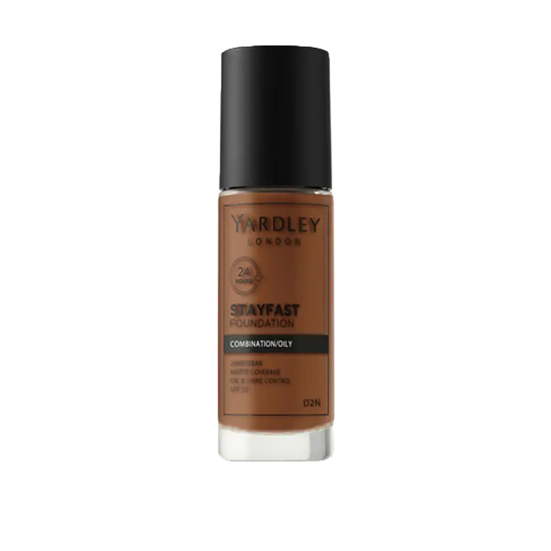 Yardley Stayfast Foundation Combination/Oily Skin with SPF20, Assorted